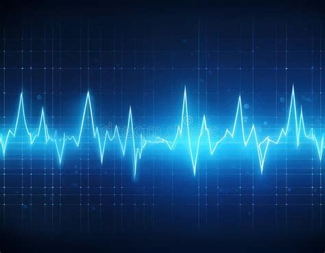 Dynamic Heartbeat Visualization Modern Ecg And Pulse Wave Graphics Stock Image Image Of