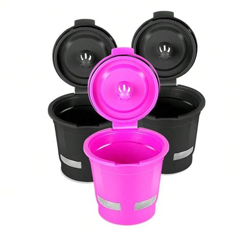 Chulux Chulux Reusable Mesh Coffee Filter Cup 3 Pack Universal Single Serve Refillable Coffee