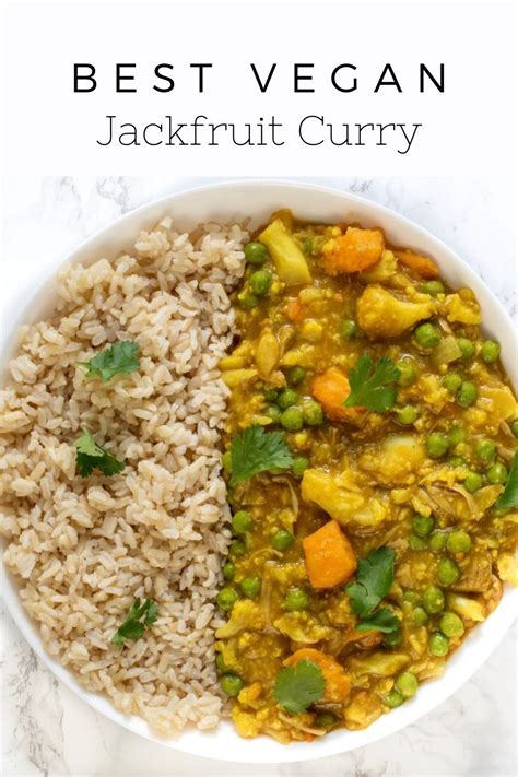 Jackfruit Vegan Curry Gluten Free Oil Free Recipe Vegan Lunch