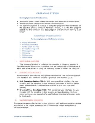 Operating System Pdf