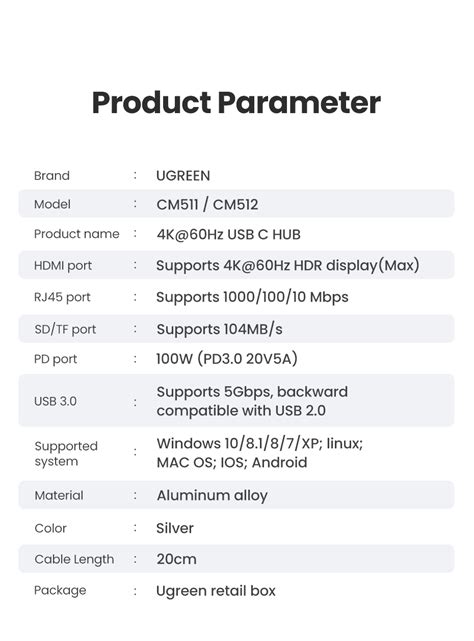 Ugreen Usb C Multifunction Adapter With Ethernet Interface Au