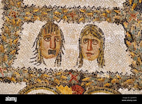 Tunisia Tunisian Central Coast El Jem El Jem Museum Roman Mosaic