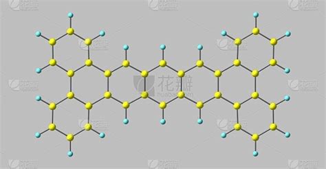灰上分离的四苯并戊苯分子结构