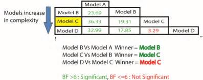 Overview Of A Sample Bayes Factor Analysis Models Are Denoted As A B