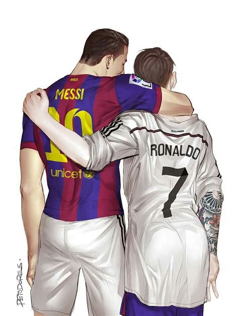 Pin By เพราะรัก จึงตามหา On Fanart เหตุการณ์น่ารักๆ Messi And Ronaldo
