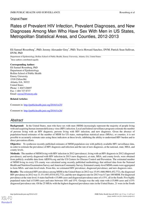 Pdf Rates Of Prevalent Hiv Infection Prevalent Diagnoses And New