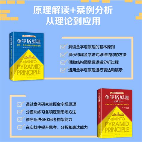 【2本套】金字塔原理正版思考表达解决问题逻辑实战篇芭芭拉明托麦肯锡培训教材金字塔的原理凤凰新华书店旗舰店虎窝淘