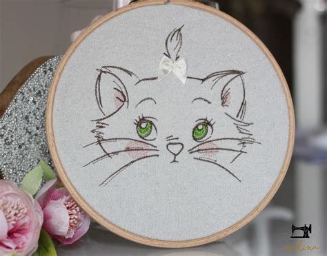 Stickdatei MaLiNa Kathi Süßkatze german Fabrics Hemmers