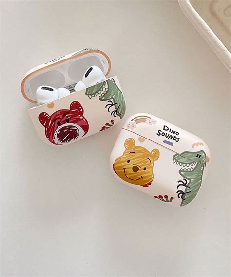 곰돌이 캐릭터 낙서 일러스트 그림 귀여운 키치 커플 에어팟 1세대 2세대 3세대 에어팟프로 프로2 케이스 에이블리