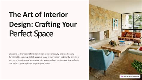 Ppt The Art Of Interior Design Crafting Your Perfect Space Powerpoint