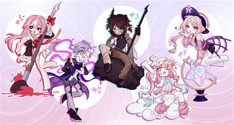 Closed Chibi Adoptables Pack By Invidens On Deviantart
