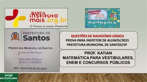 INSTITUTO MAIS PROVA PARA INSPETOR DE ALUNOS Prefeitura Municipal