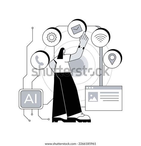Intelligent Interface Abstract Concept Vector Illustration Stock Vector