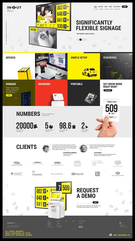 Inout Website — Promotion Website For Qms Services By Maxim Fomchenkov On Dribbble