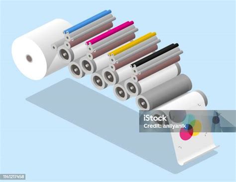 Cmyk 인쇄 인쇄기에 대한 스톡 벡터 아트 및 기타 이미지 인쇄기 프린터하기 판화 일러스트레이션 기법 Istock