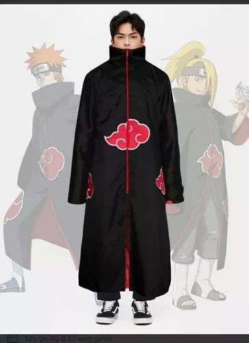 Capa Manto Akatsuki Infantil Itachi Fantasia Naruto Cosplay à Venda Em
