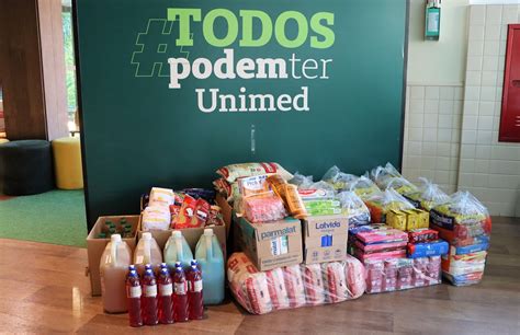 Grupo Unimed Criciúma Arrecada Mais De 45 Toneladas De Alimentos Para