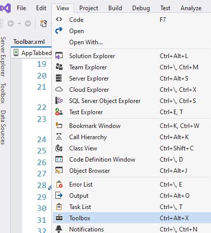 C How To Show Toolbox In Visual Studio For Xamarin Stack Overflow