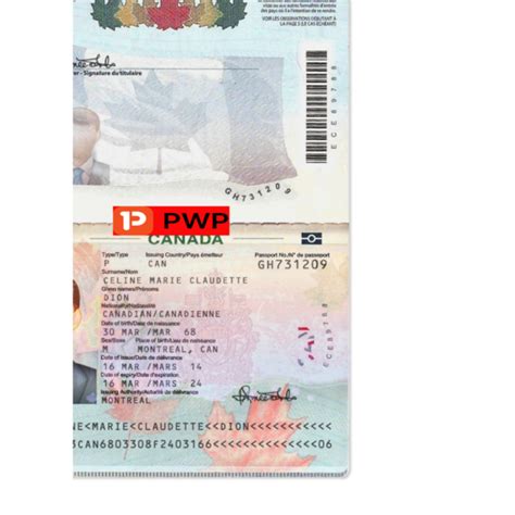 Canada Passport Psd Template Psd Work Pro