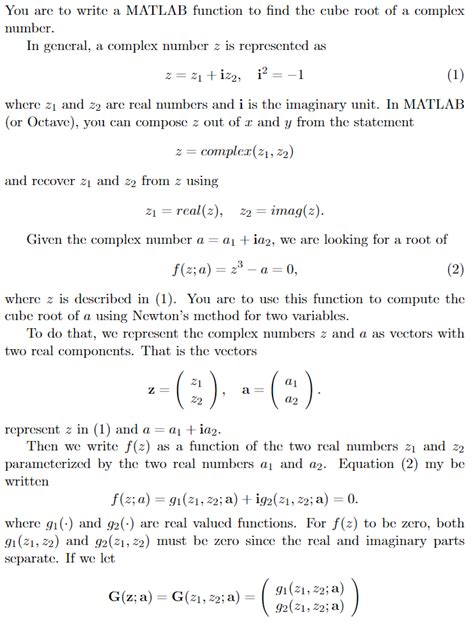 You Are To Write A Matlab Function To Find The Cube