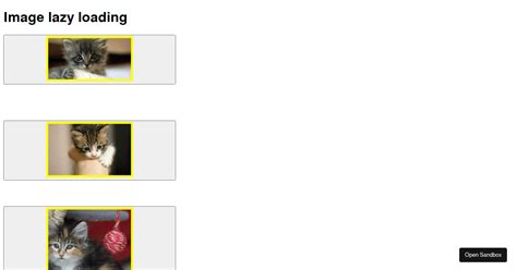 Lazy Image Load Forked Codesandbox
