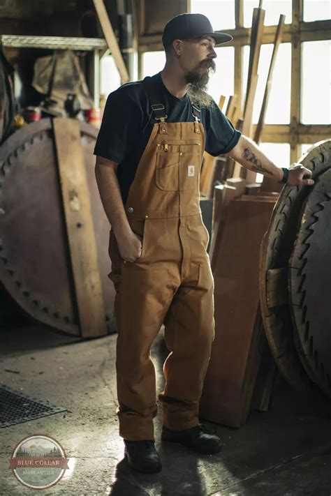 Carhartt 102776 211 Relaxed Fit Duck Bib Overall In Carhartt Brown