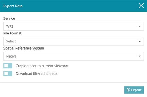 Export Layer Data MapStore