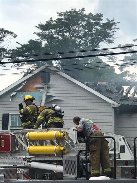 2 Firefighters Injured In Lincroft Fire Thursday Middletown Nj Patch