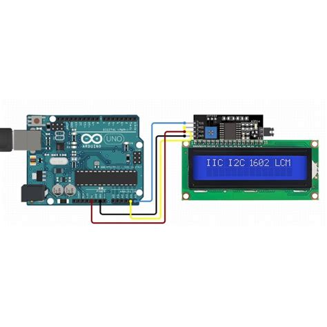 Iic I2c Seri 1602a 2x16 Mavi Karakter Lcd Modül Display Ekran 5v Beyaz