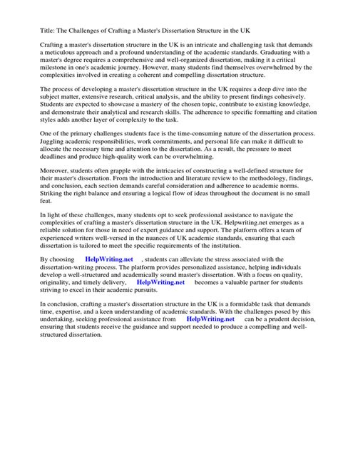 masters dissertation structure uk pdf thesis methodology