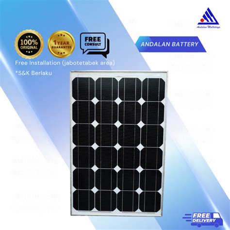 Jual Solar Panel PV Panel Surya 80W 80WP Mono Solar Cell Kota