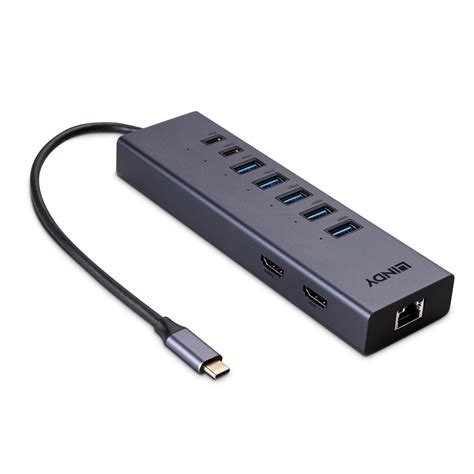 Dst Mini Duo Laptop Docking Station Usb C 2x 4k Hdmi® Pass