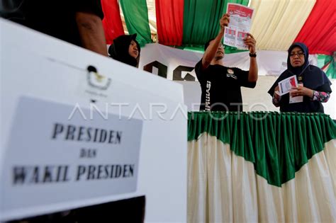 SIMULASI PENGHITUNGAN SUARA PEMILU 2019 ANTARA Foto