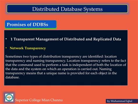 Distributed Database Systems DDS Promises Pptx