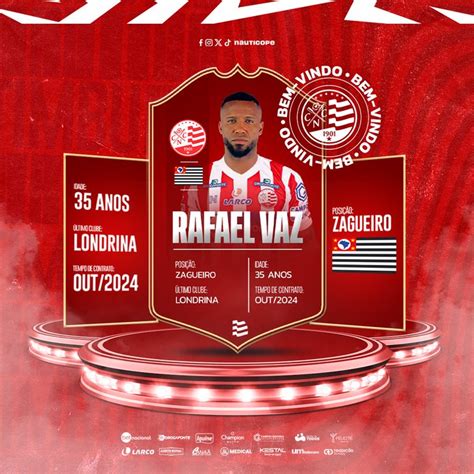 Náutico oficializa a contratação do zagueiro Rafael Vaz ex Vasco e