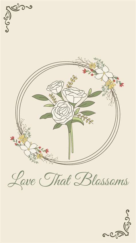 Free Wedding Flower Mobile Wallpaper Template To Edit Online