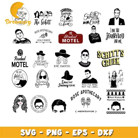 Schitts Creek Bundle Svg David Rose Svg The Schitt Svg Dreamsvg Store