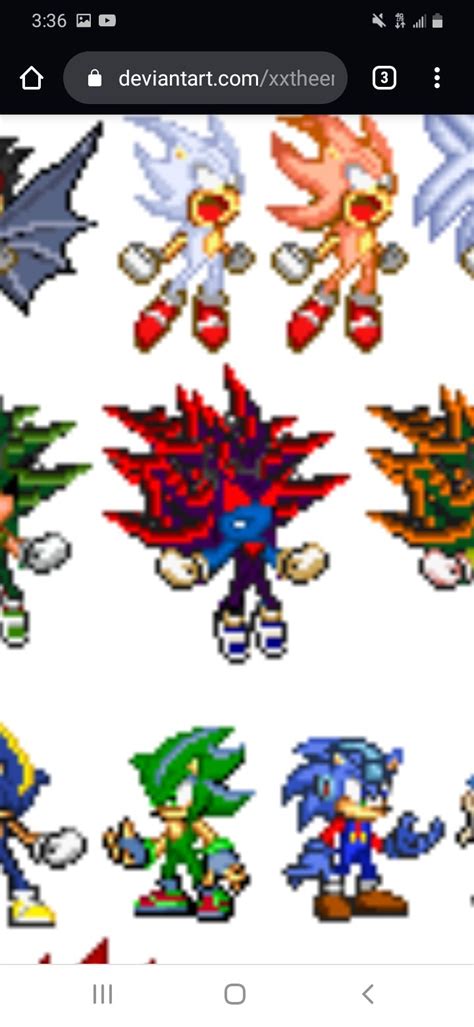 Sonic Forms Sprites