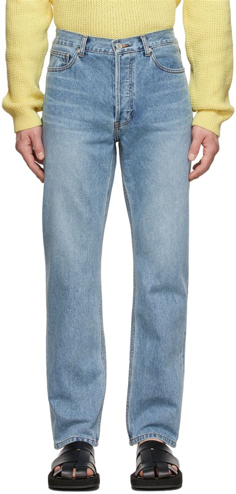 Recto Blue Faded Jeans 225 Ssense Lookastic