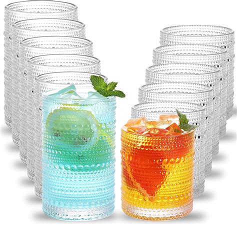 12 Piece Set Of Drinking Glasses 12 Ounce Highball Glass And 10 Ounce