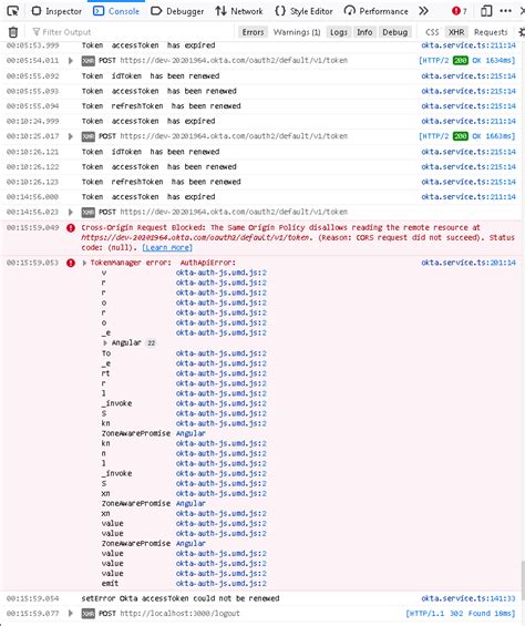 Retry Token Renewal After Network Failure Oauth Oidc Okta