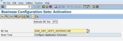 How To Activate Business Configuration Set Bc Set