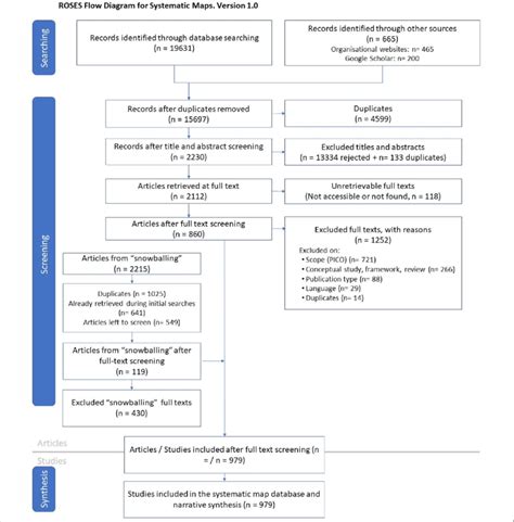 Roses Flow Diagram Detailing The Systematic Mapping Process Download