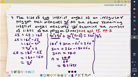 Math Form1 Angles And Plane Figures Lesson 3 Youtube