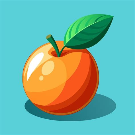 Premium Vector Orage With Ripe Leaves 3d Vector Illustration