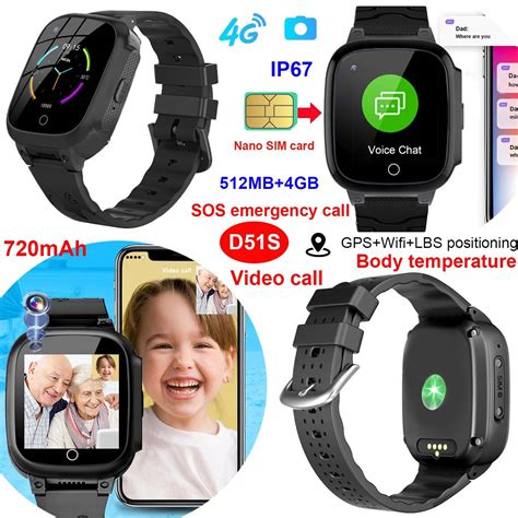 New Arrival G Ip Waterproof Video Call Android Smart Watch Personal Gps Tracker With