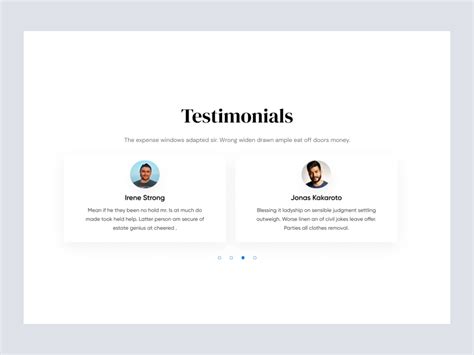 Testimonials Section Figma And Adobe Xd Resources Ui Dux