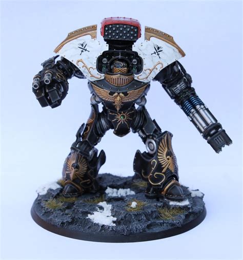 The mighty Custodes Telemon Heavy Dreadnought, the chonkiest of all ...
