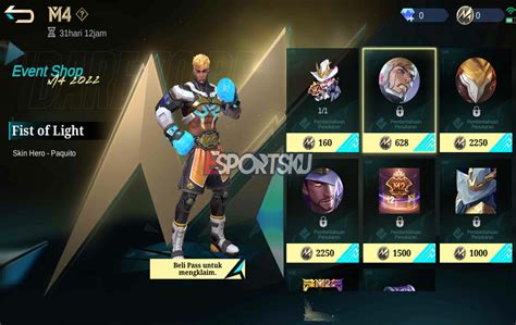 Price Of The Paquito Fist Of Light Special Mobile Legends ML Skin