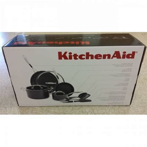 KitchenAid Piece Hard Anodized Nonstick Cookware Culinary Set Saiitt